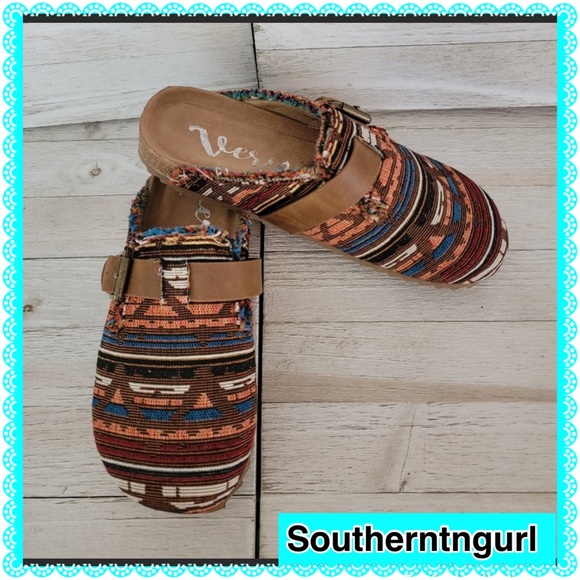 Very G | Shoes | Nwt Very G Gypsy Jazz Hebe Striped Slides Mules Flats ...